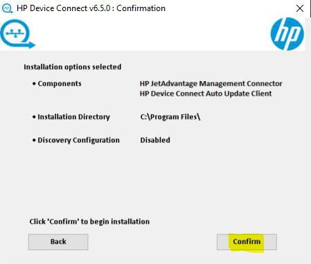 HP DC (Device Connect) Software Installation – Paragon WS